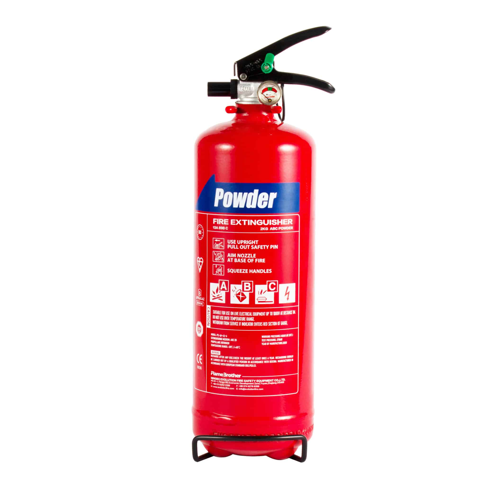 2KG Dry Powder Fire Extinguisher Series - EvolutionFire