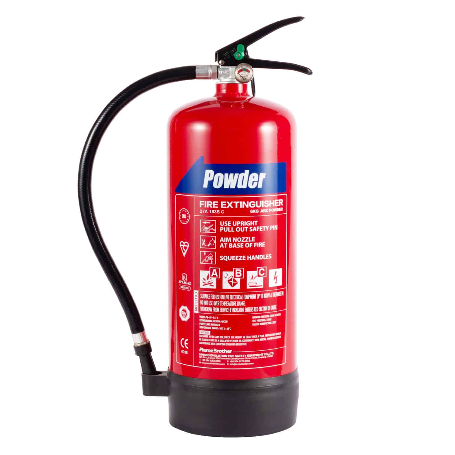 6KG Dry Powder Fire Extinguisher Nordic Series - EvolutionFire